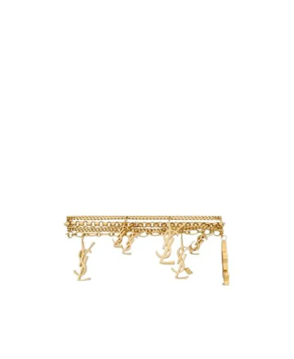 Saint Laurent Cassandre Multi-chain Bracelet