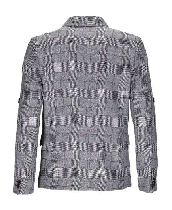 Kenzo Wavy Check' Oversized Blazer