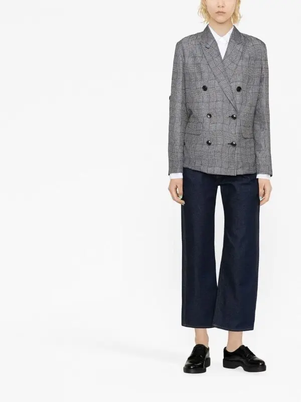 Kenzo Wavy Check' Oversized Blazer