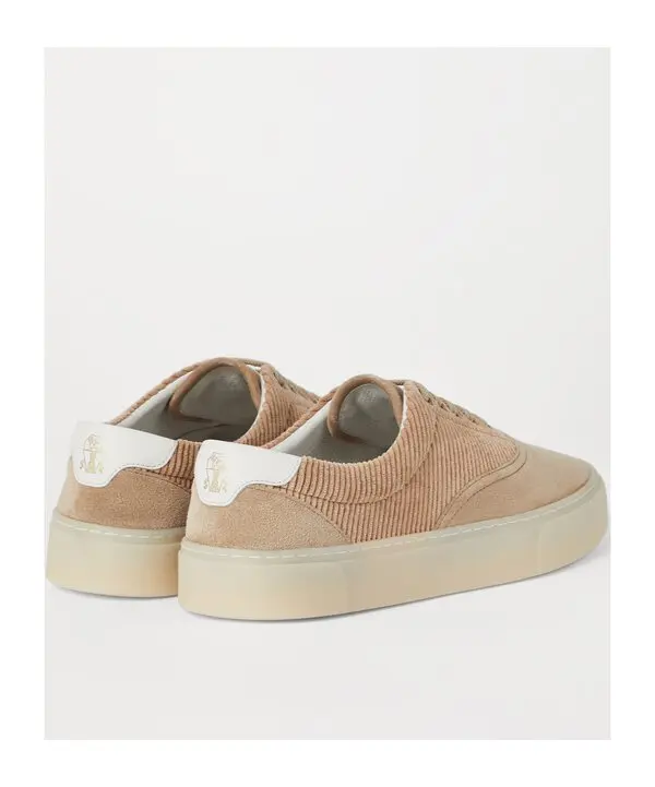 Brunello Cucinelli Panelled Leather Sneakers