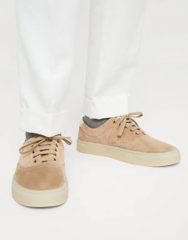 Brunello Cucinelli Panelled Leather Sneakers