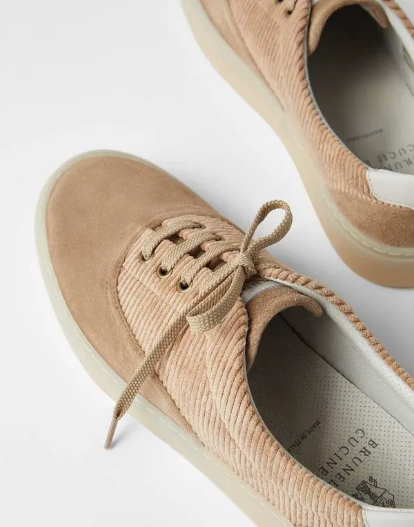 Brunello Cucinelli Panelled Leather Sneakers