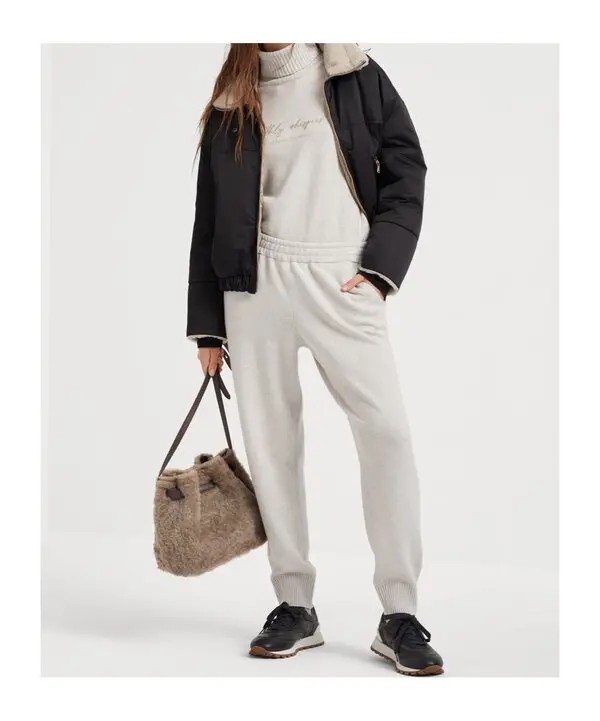 Brunello Cucinelli Zipped Padded Bomber Jacket