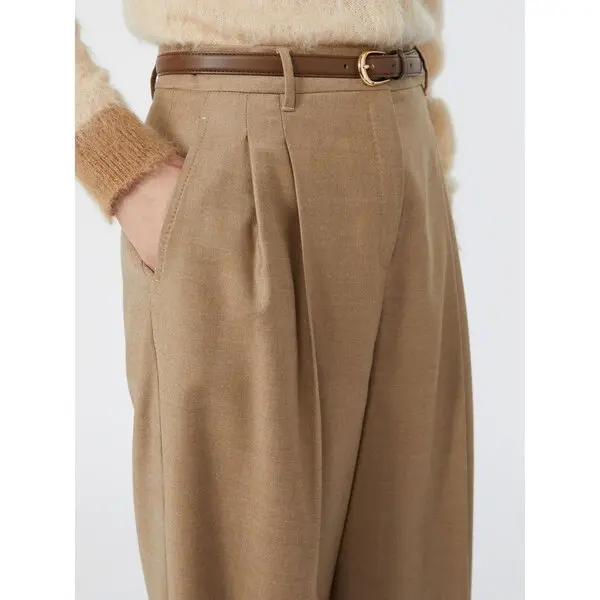 Max Mara Pleated Wide-leg Trousers