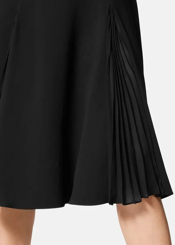 Versace Medusa Plaque Sleeveless Midi Dress