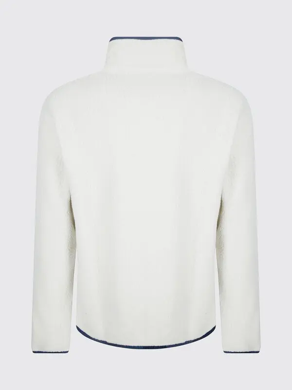 Patagonia Ms Retro Fleece Jacket With High Collar And Embroidered Logo - White 1