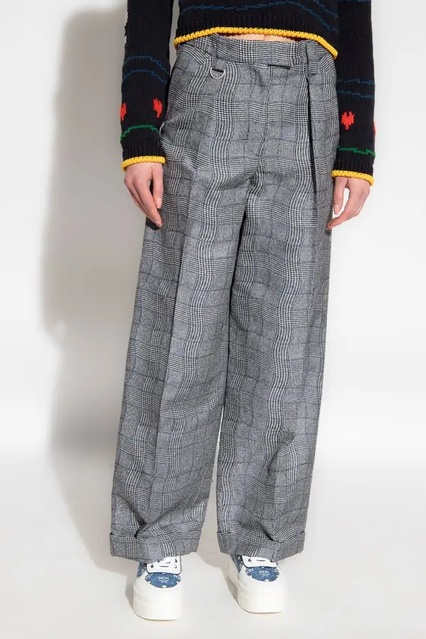 Kenzo Wavy Check' Suit Trousers