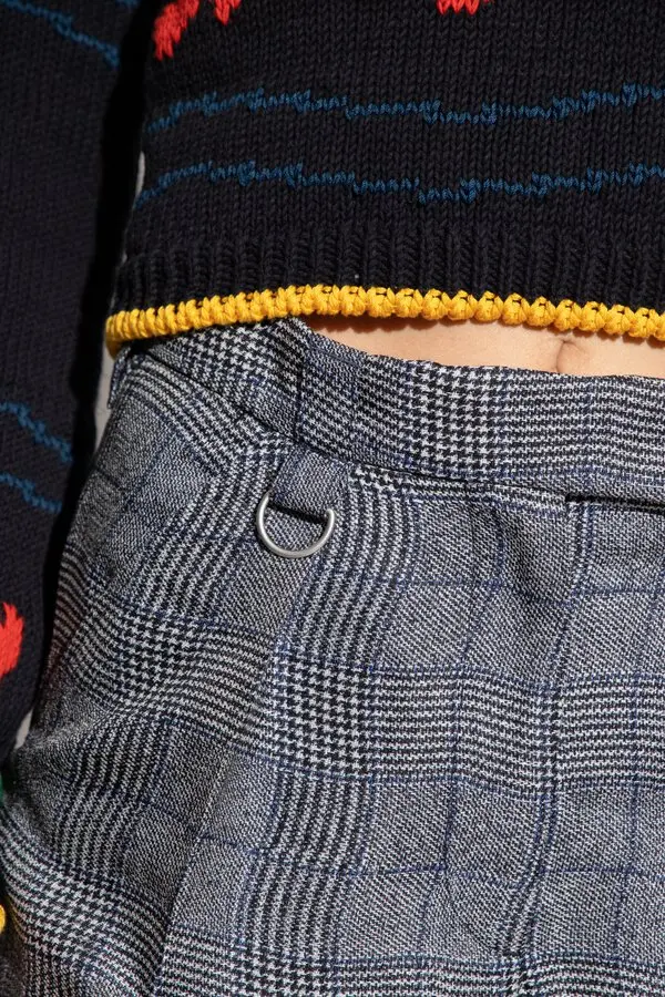 Kenzo Wavy Check' Suit Trousers