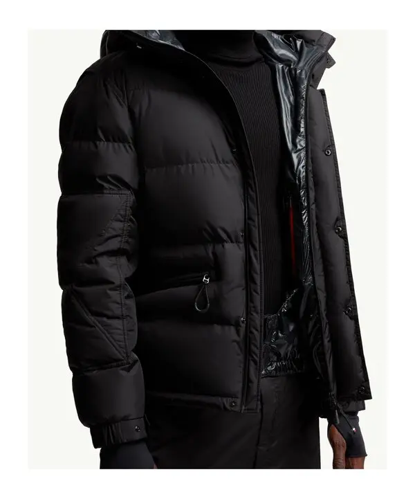 Moncler Kasanka Hooded Insulated Ski Jacket - Black