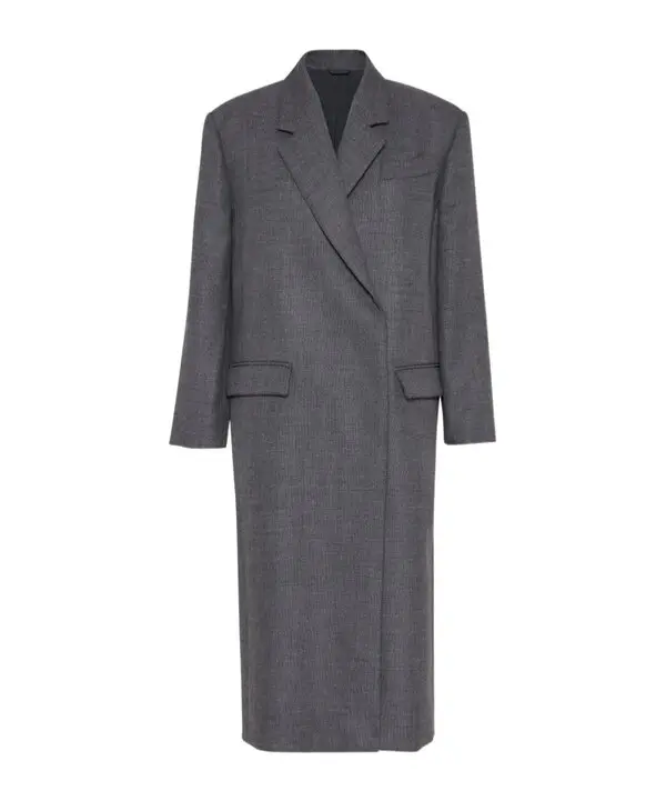 Brunello Cucinelli Monili Chain Detailed Straight Hem Coat
