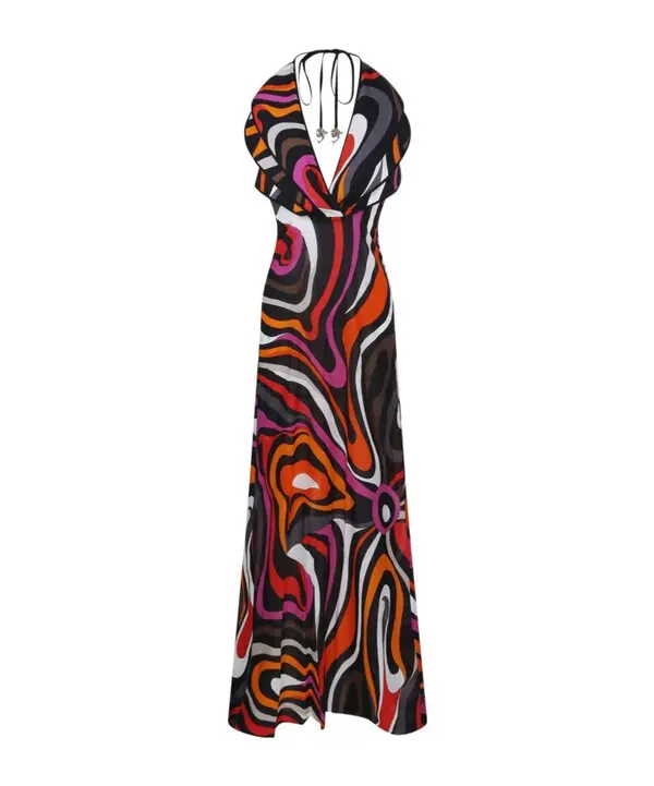 Emilio Pucci Abstract-print Cotton Dress