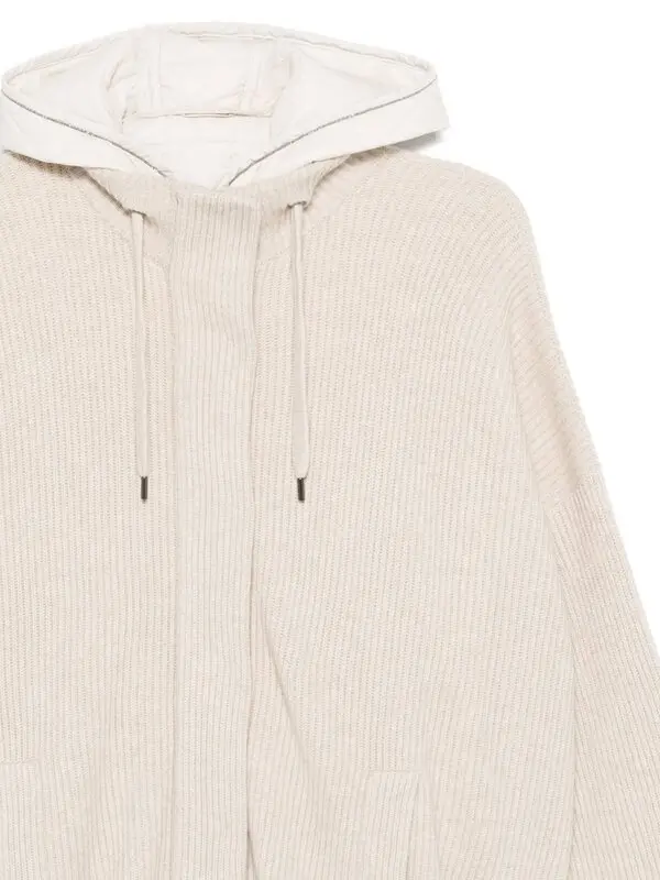 Brunello Cucinelli Hooded Knitted Jacket