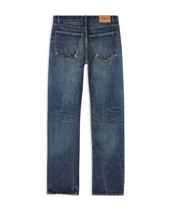 Balenciaga Faded Wide-leg Jeans