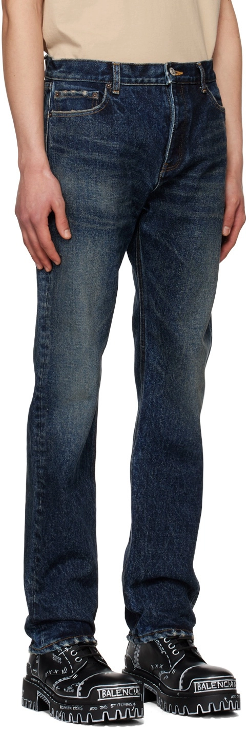 Balenciaga Faded Wide-leg Jeans