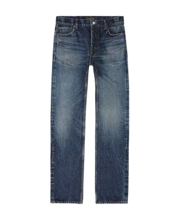 Balenciaga Faded Wide-leg Jeans - No