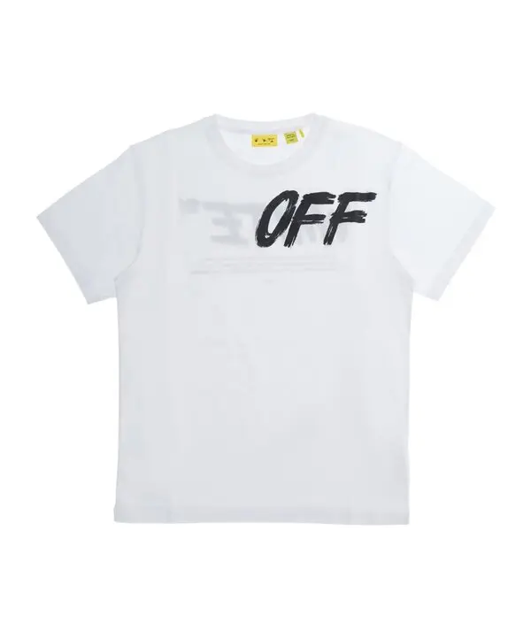 Off-White Logo-print Cotton T-shirt - White