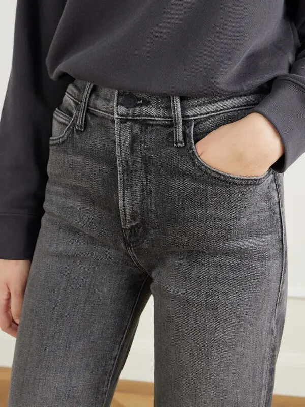 MOTHER The Kick It High-rise Straight-leg Stretch Jeans