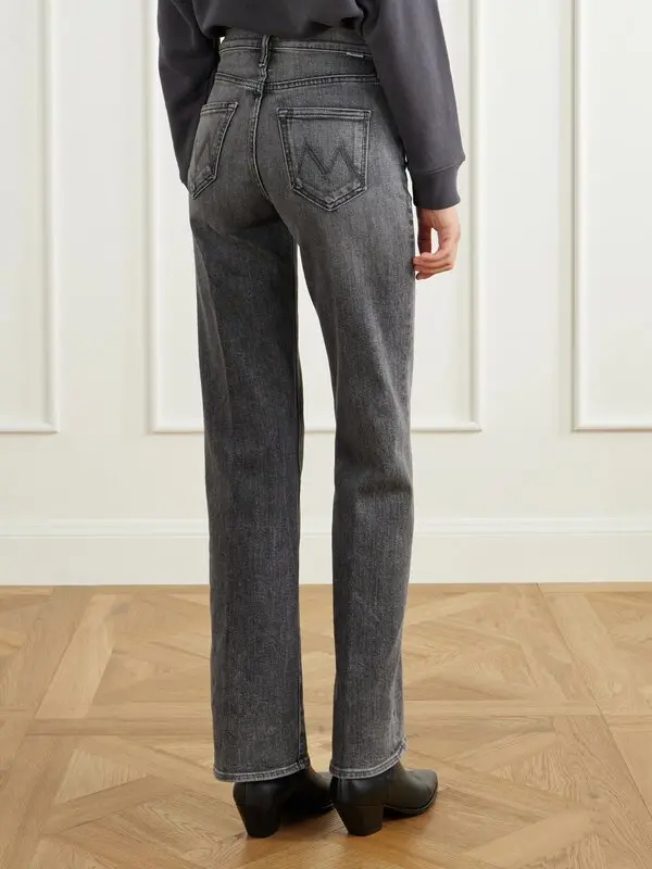 MOTHER The Kick It High-rise Straight-leg Stretch Jeans