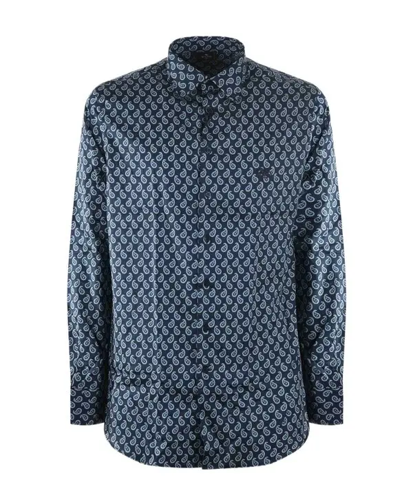 Etro All-over Patterned Long-sleeved Shirt