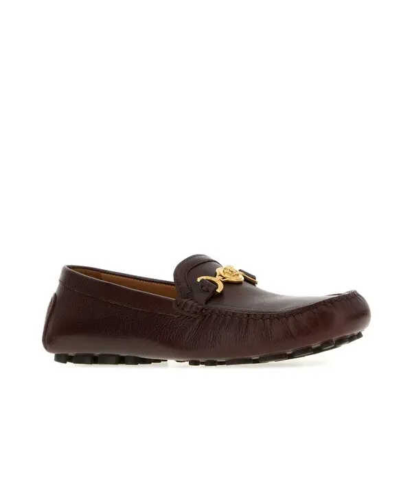 Versace Medusa Biggie Driving Loafers - Dark Brown
