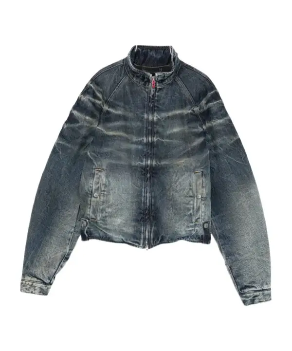 DIESEL® Faded-effect Raglan-sleeve Denim Jacket
