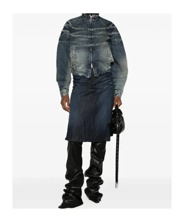 DIESEL® Faded-effect Raglan-sleeve Denim Jacket