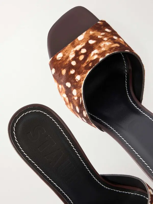 Staud Bea Calf Hair Mules