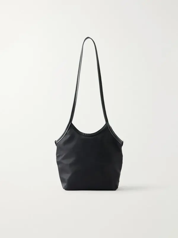 VALESQUE Cami Small Leather-trimmed Satin Shoulder Bag