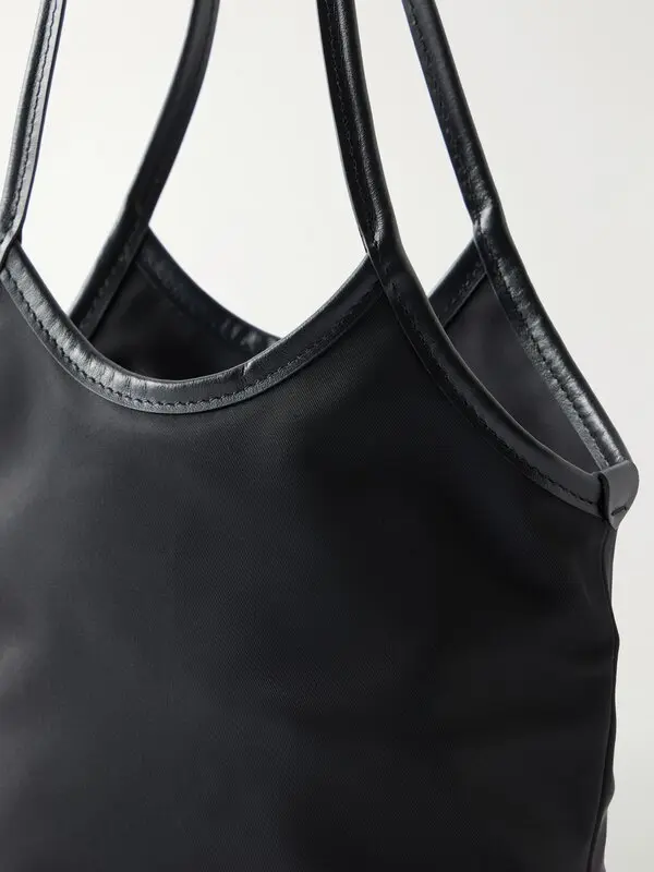 VALESQUE Cami Small Leather-trimmed Satin Shoulder Bag
