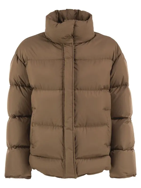 Max Mara Quilted Puffer Jacket - Brown