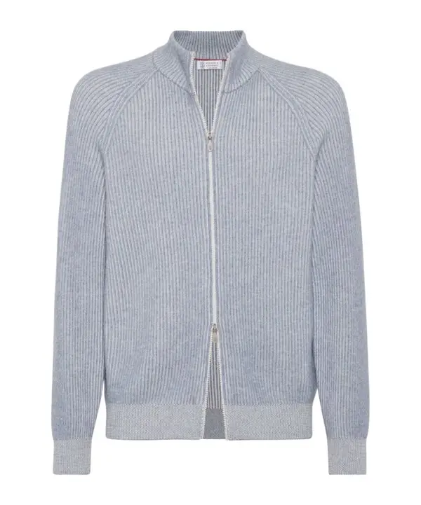 Brunello Cucinelli Zip-up Knitted Cardigan