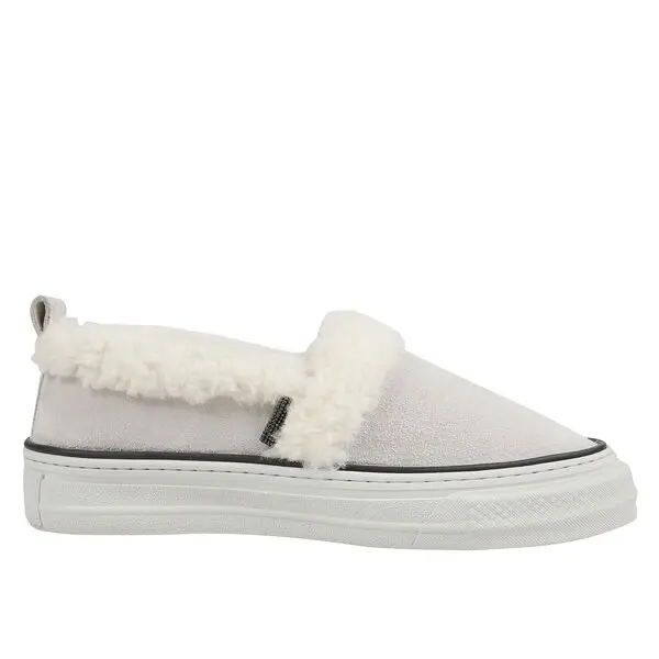 Brunello Cucinelli Almond Toe Slip-on Sneakers