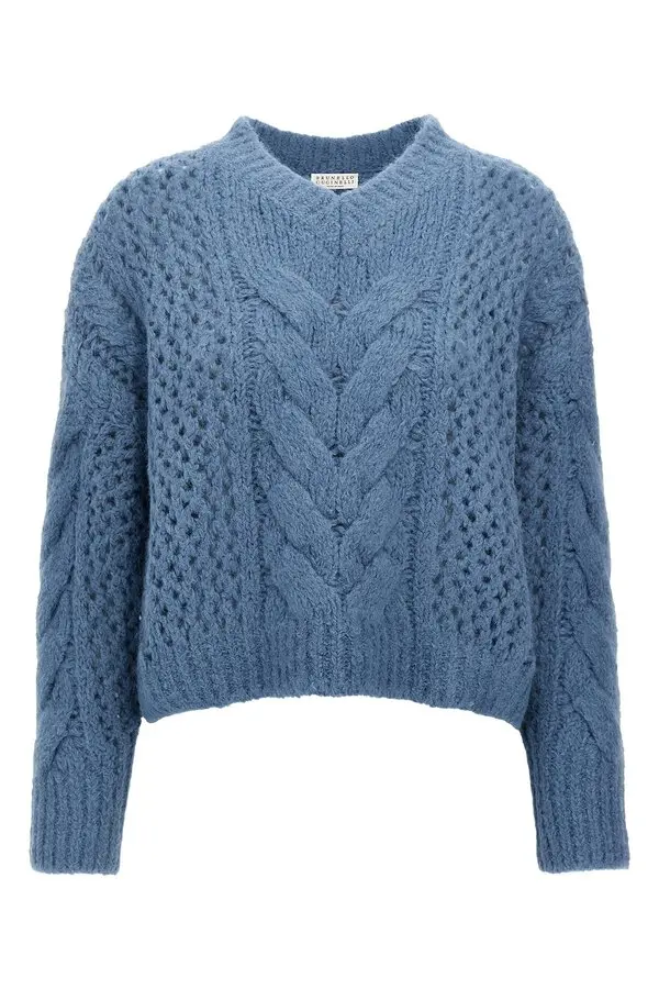 Brunello Cucinelli V-neck Knitted Sweater