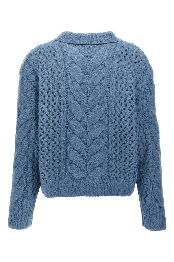 Brunello Cucinelli V-neck Knitted Sweater