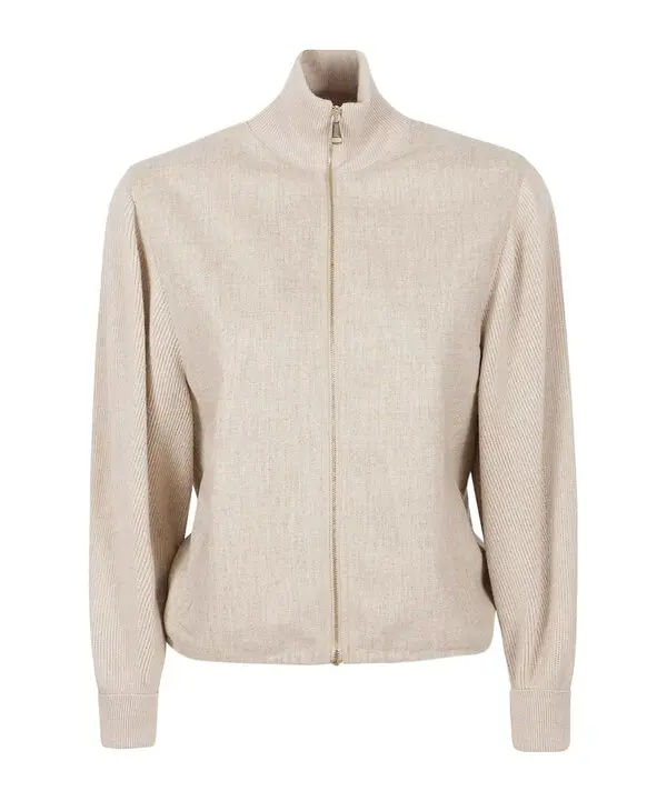 Fabiana Filippi Zipped Jacket - Beige