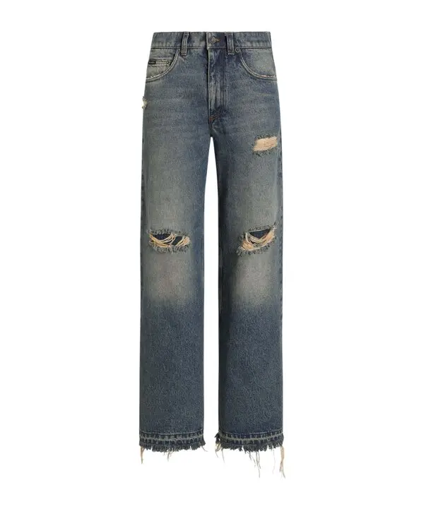 Dolce & Gabbana 5-pocket Denim Trousers - Gray