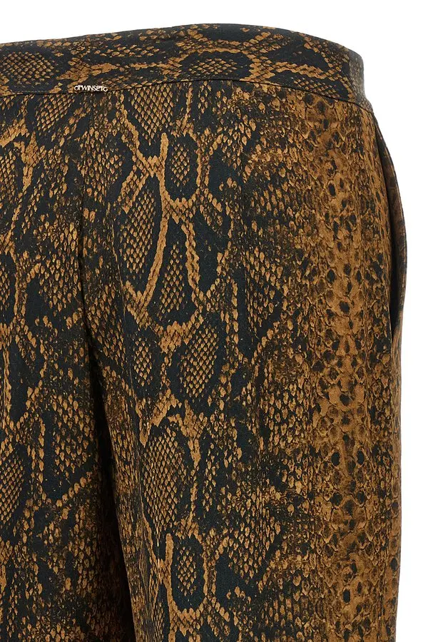 TWINSET Wide-leg Animal Print Pants - No