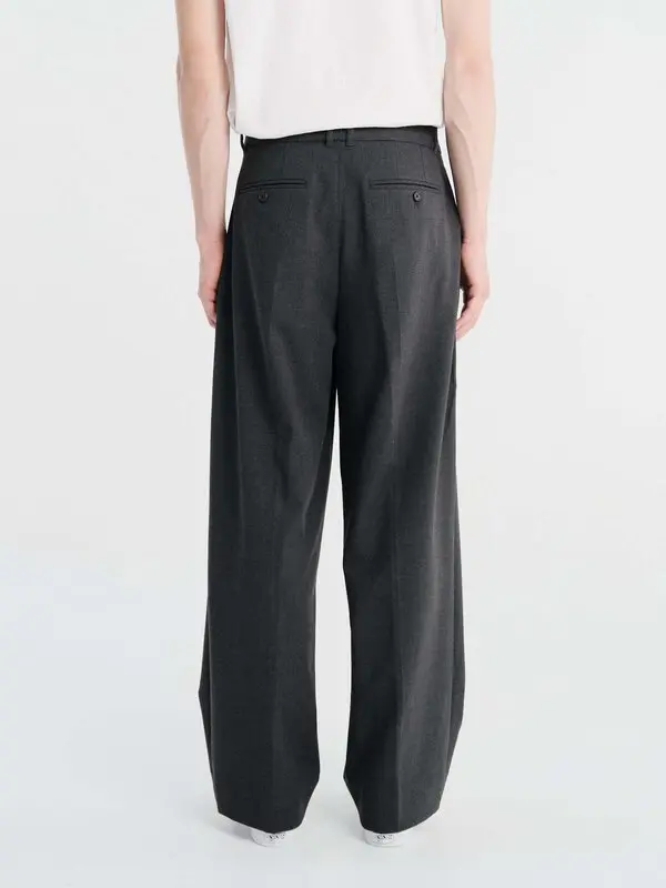 DUNST Double Pinch Wide-leg Pants