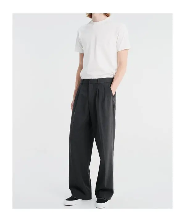 DUNST Double Pinch Wide-leg Pants
