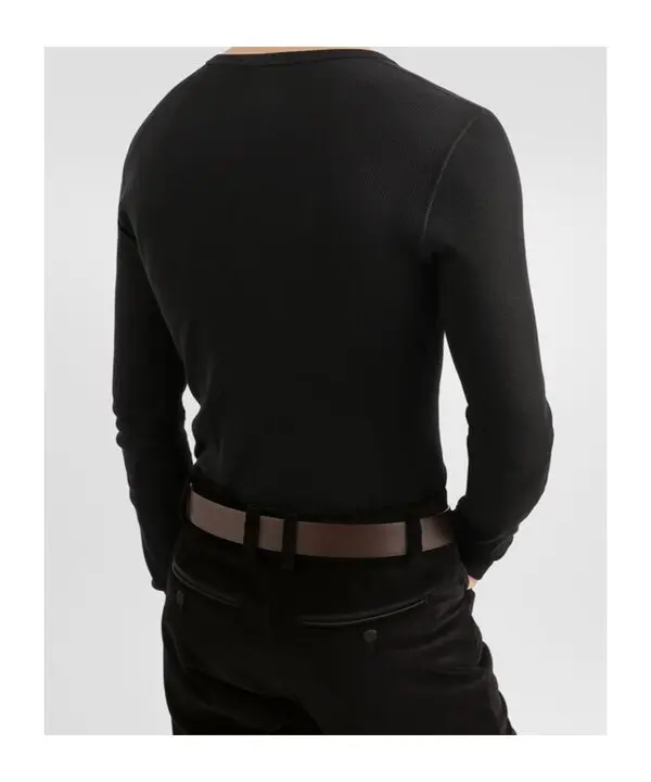 Dolce & Gabbana Dolce Gabbana Henley Long Sleeve T-shirt