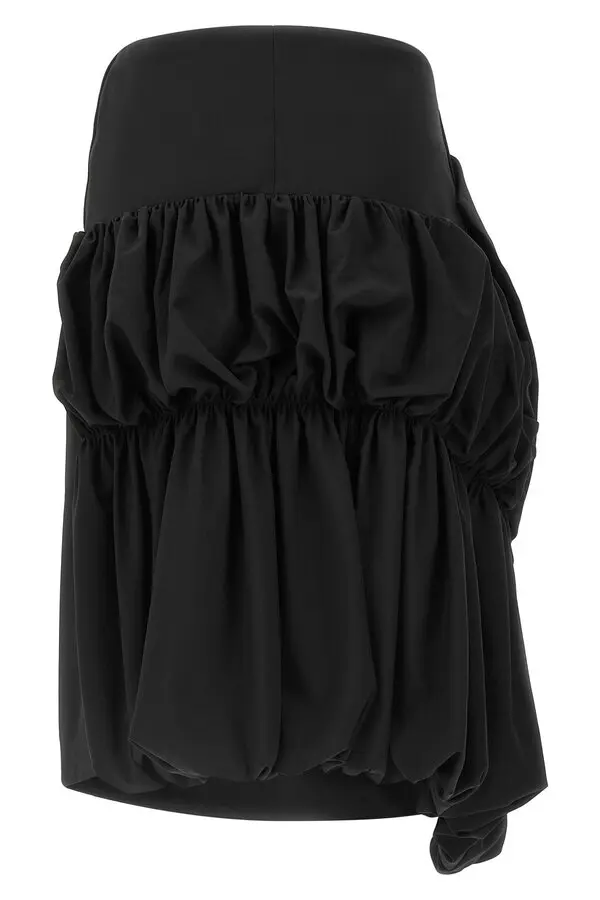 Comme Des Garçons Pleated Midi Skirt