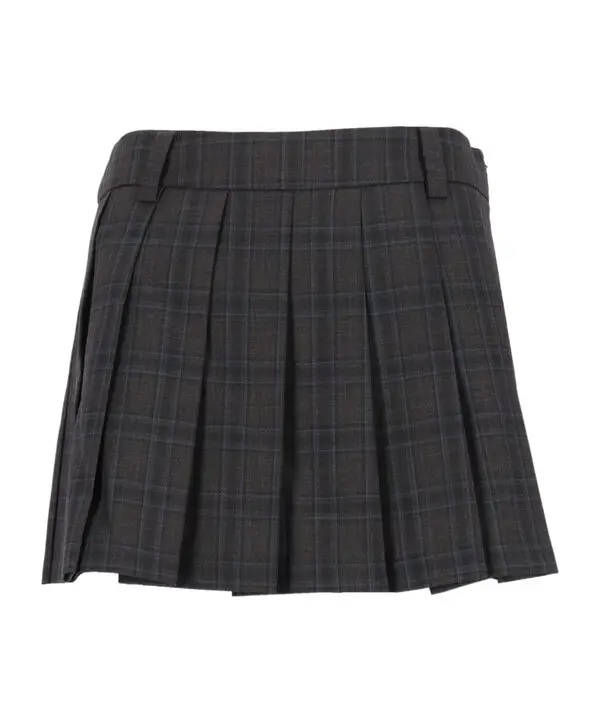 DUNST Pleated Midi Skirt