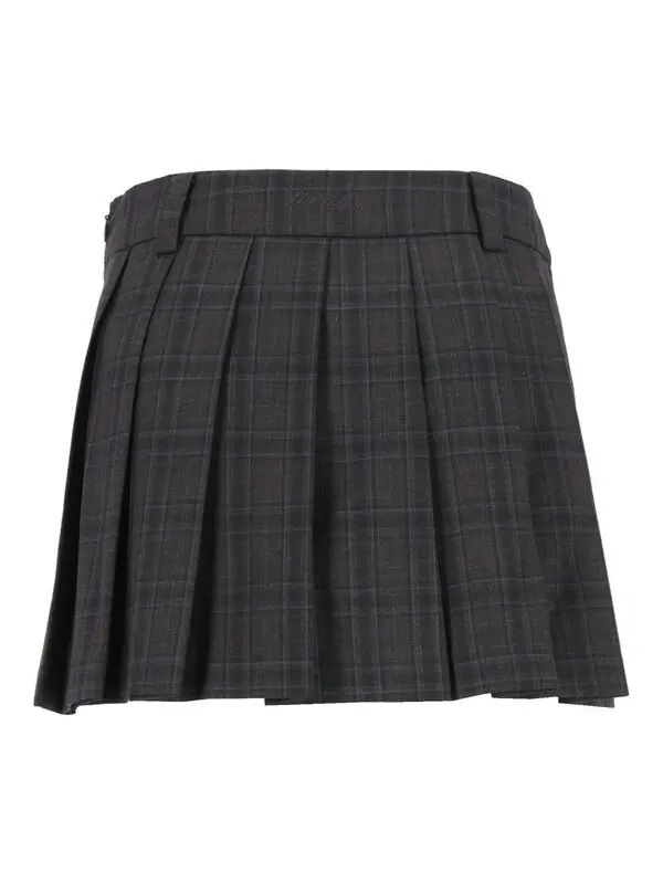 DUNST Pleated Midi Skirt