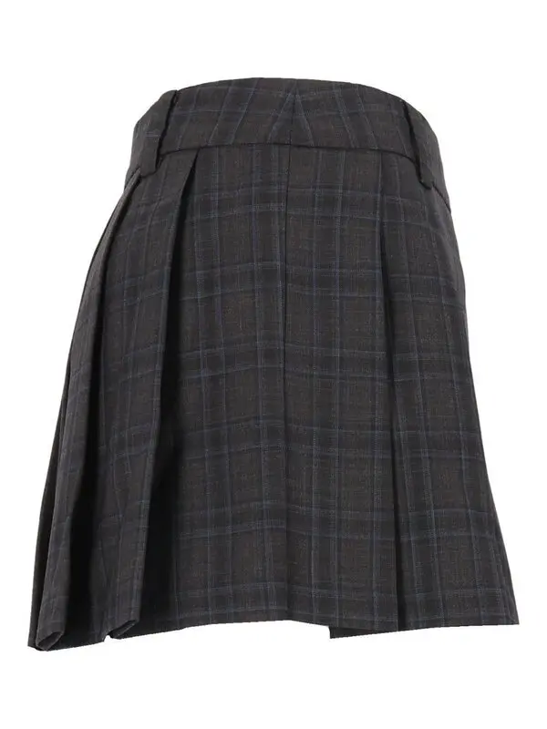 DUNST Pleated Midi Skirt