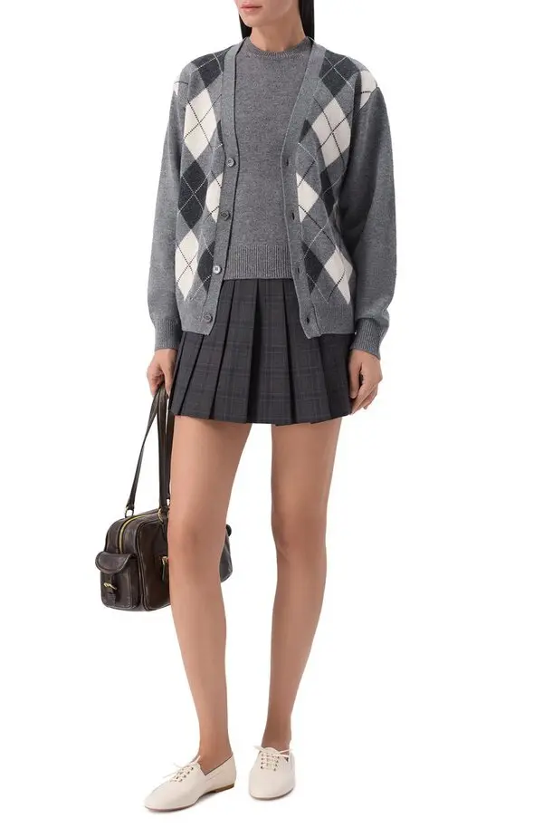 DUNST Pleated Midi Skirt