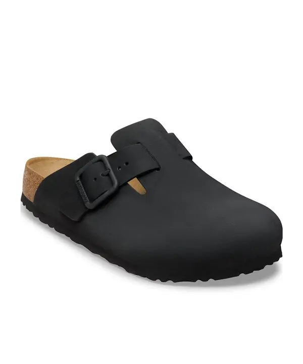 BIRKENSTOCK Boston Nubuck Leather Mules
