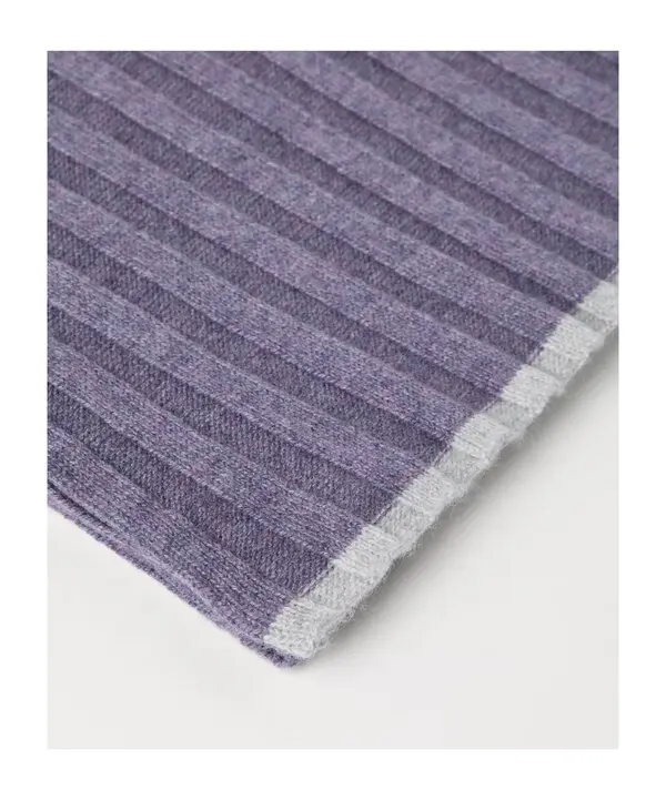 Brunello Cucinelli Rib-knit Cashmere Scarf