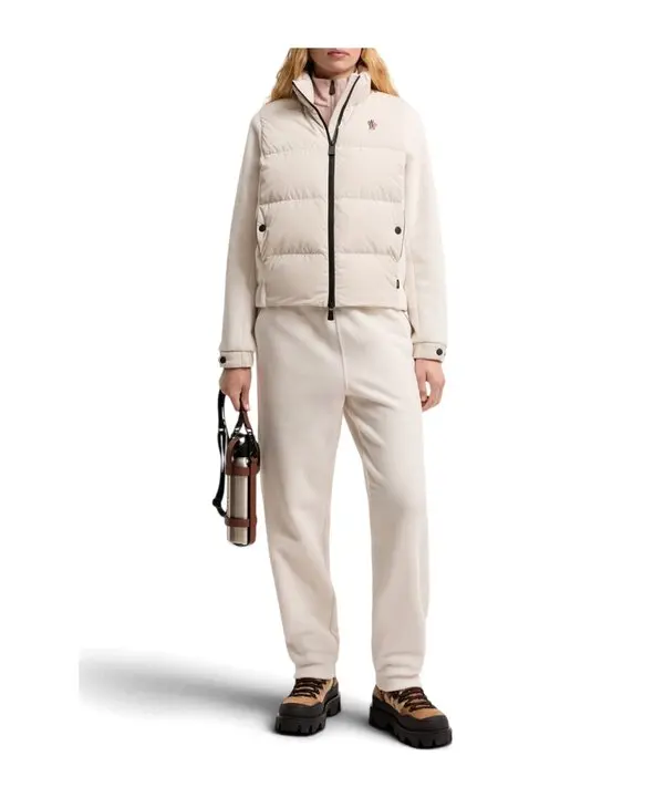 Moncler Polartec Padded Zip-up Cardigan - Beige