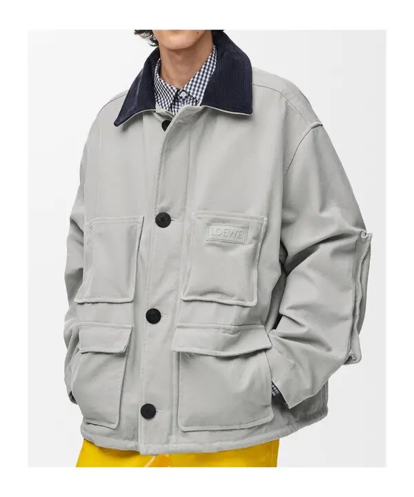 Loewe Jacket In Cotton - Gray