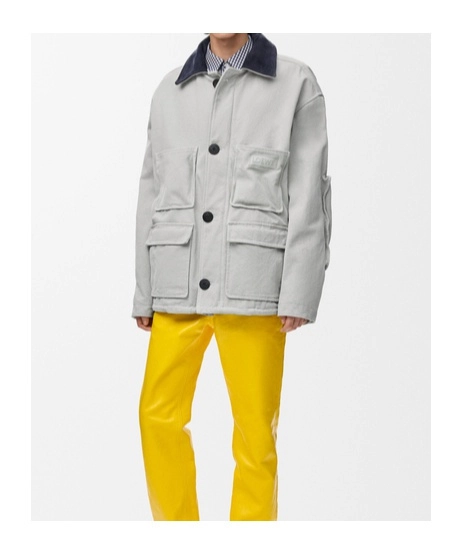 Loewe Jacket In Cotton - Gray